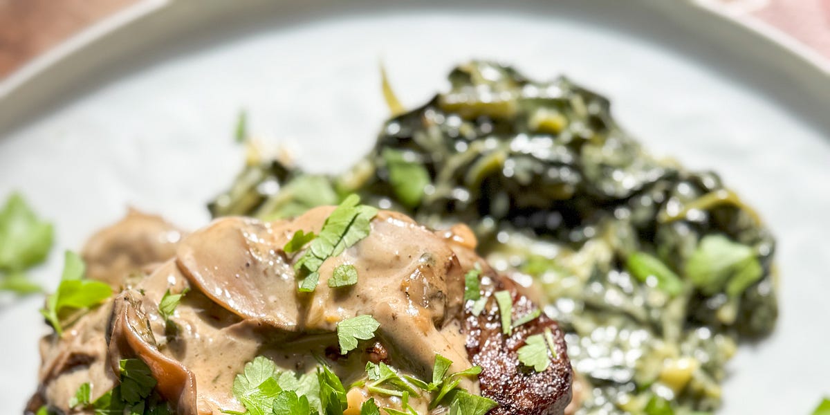 easy-but-fancy steakhouse dinner - by Caroline Chambers