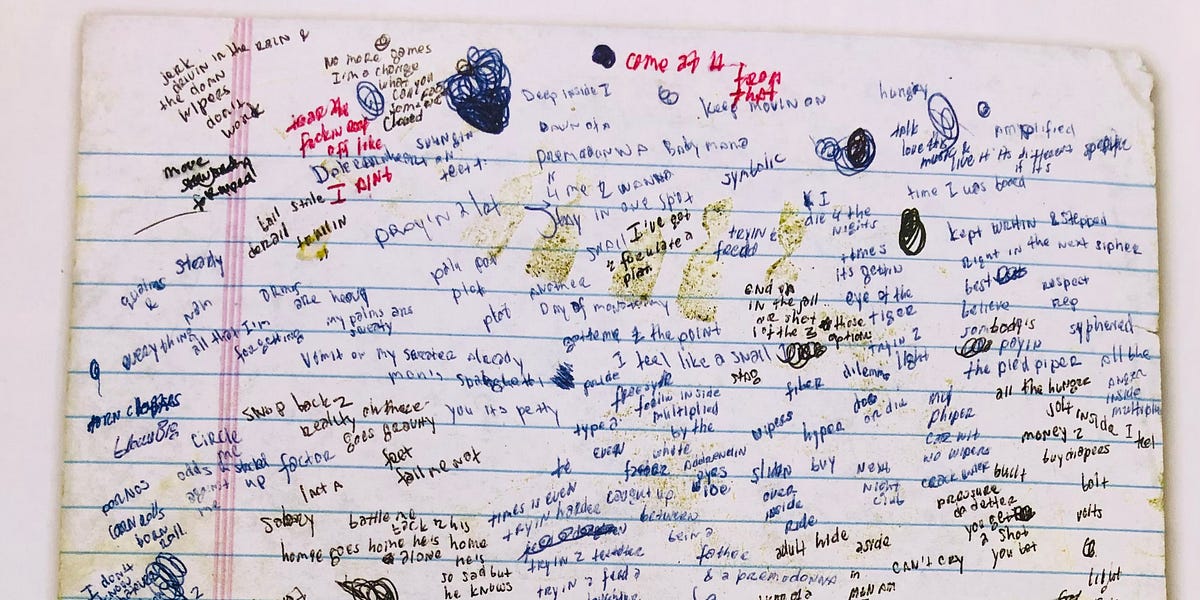 Eminem's Boxes of Notes - by Jillian Hess - Noted