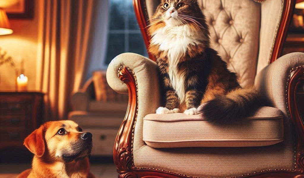 Why Cats Act Like They Own the Place (And Why Dogs Let Them)