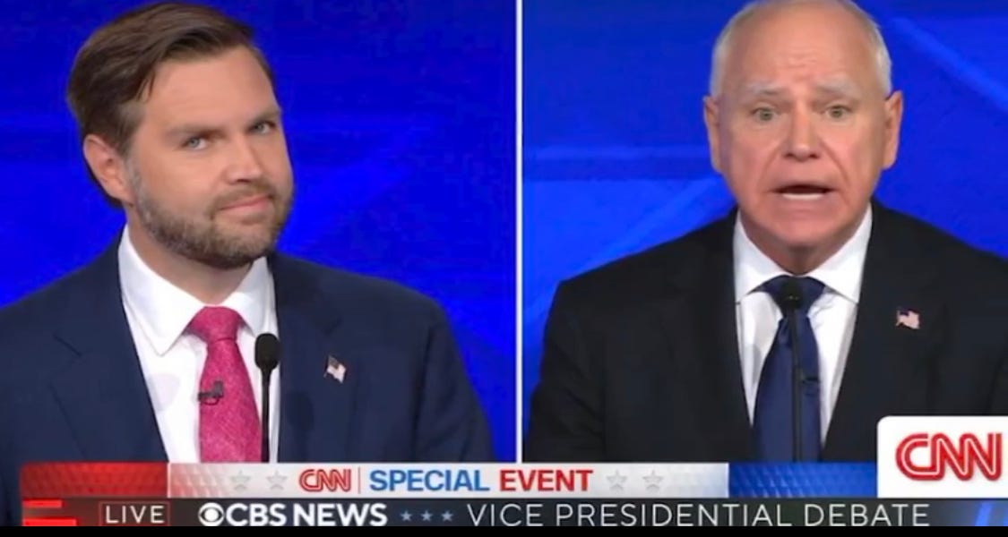 Tim Walz And The Terrible, Horrible, No Good, Very Bad Debate.
