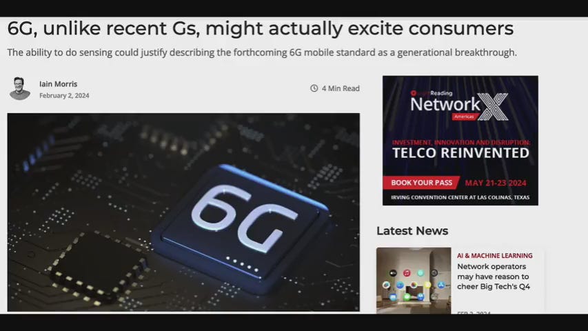 6G is Coming! 6G Will Excite Consumers! It's A Sinister Military ...
