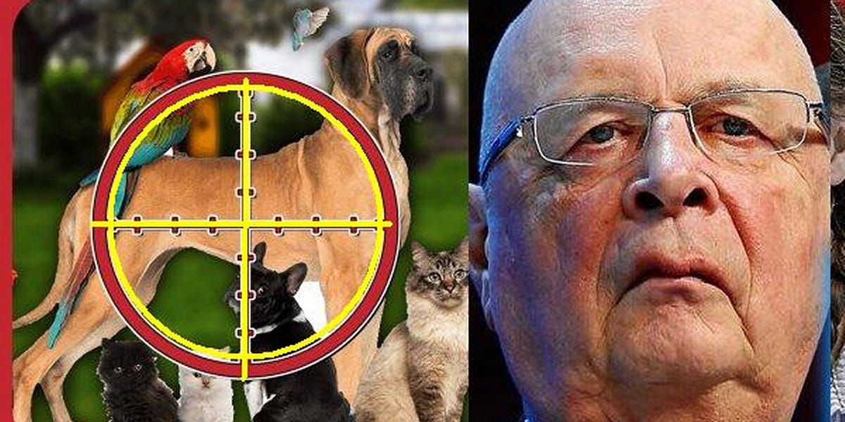 WEF Pedophile Psycopath Klaus Schwab Want to Take Your Dogs and Cats ...
