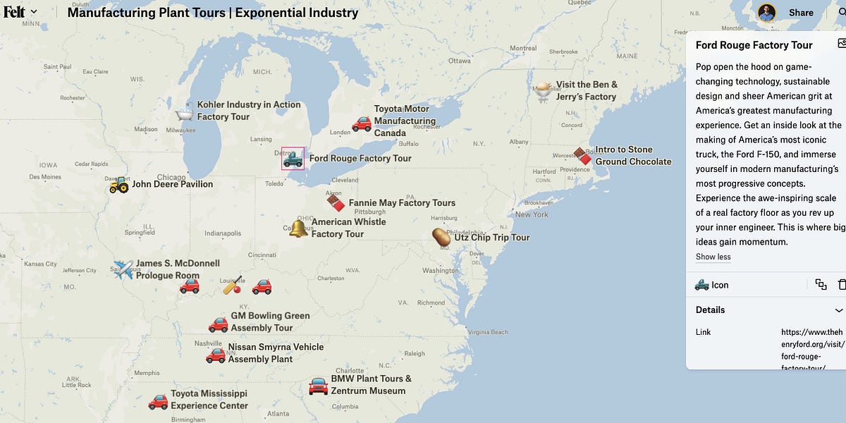 Mapped: Why Factory Tours Matter - by David Rogers