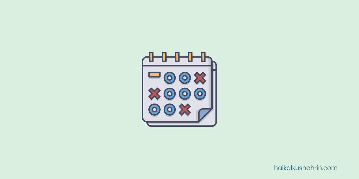 The Seinfeld Method - by Haikal Kushahrin