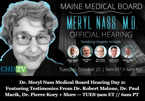 Livestream today: Day 2 of hearing of Meryl Nass, Maine doctor whose ...