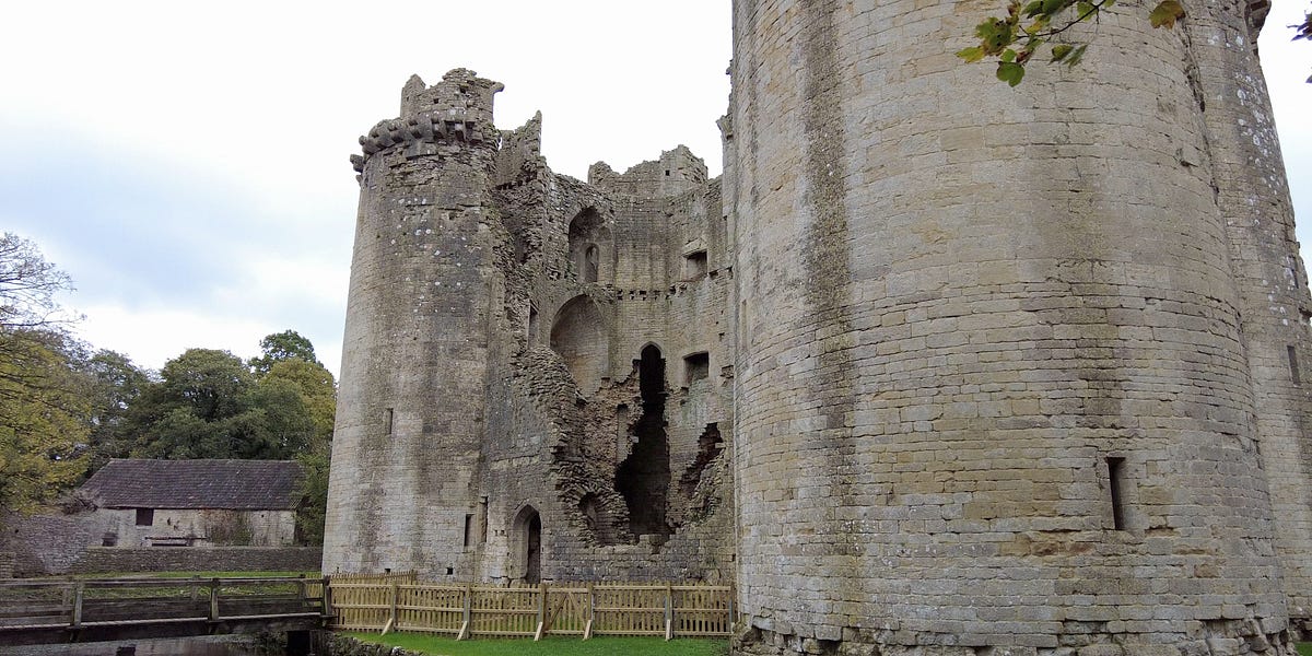 Nunney Castle and Village - by Roland Millward