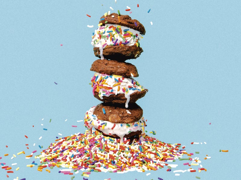 Double Chocolate Strawberry Ice Cream Sammiches by Lazarus Lynch