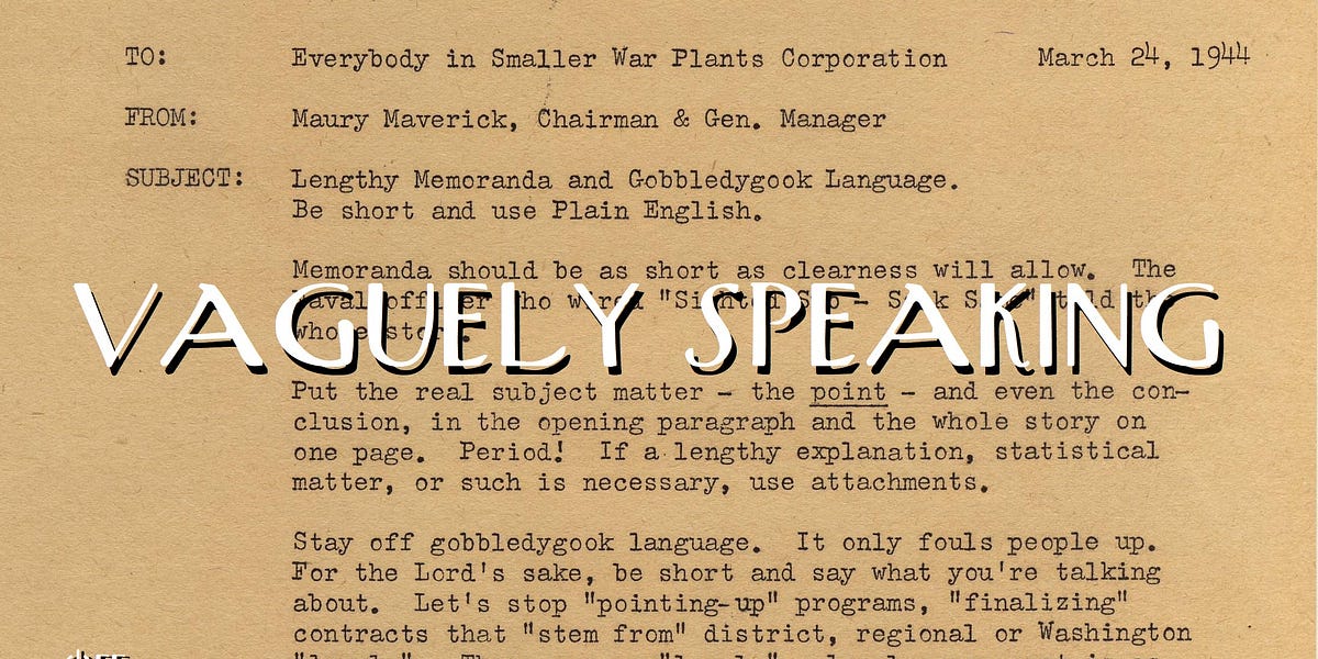 Vaguely Speaking - by Scott Monty - Timeless & Timely