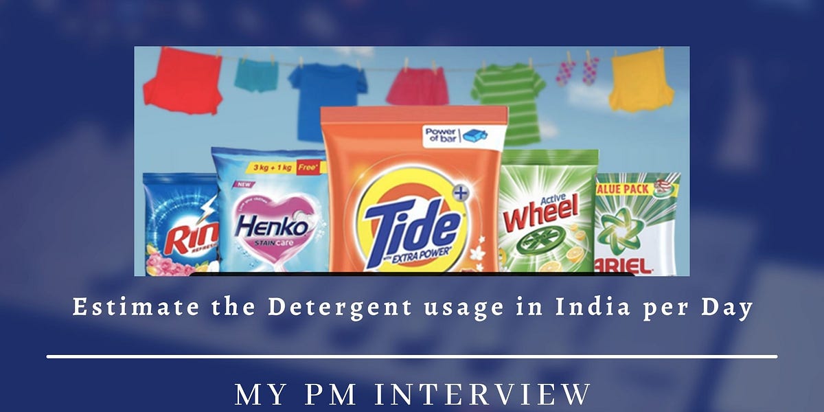Estimation - Detergent Usage in India