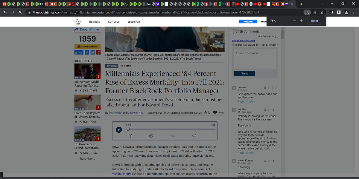 Edward Dowd: 'American Millennials Experienced ’84 % Rise of Excess ...