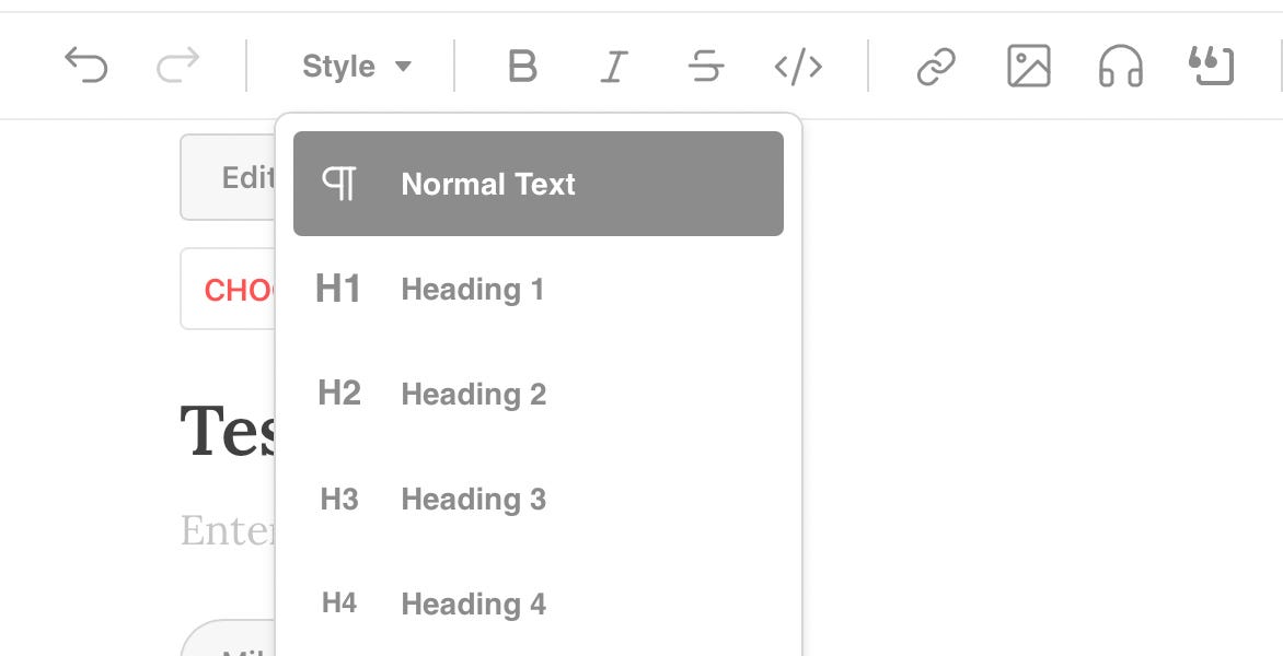 How to make a Table of Contents in Substack