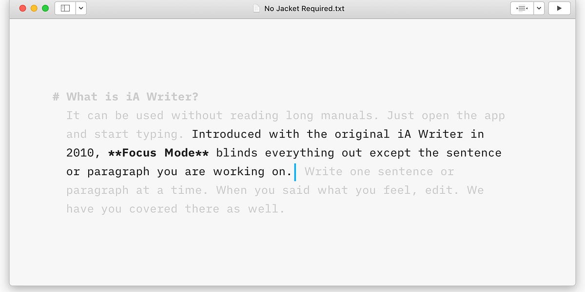 Try this simpler way to write - by Jeremy Caplan