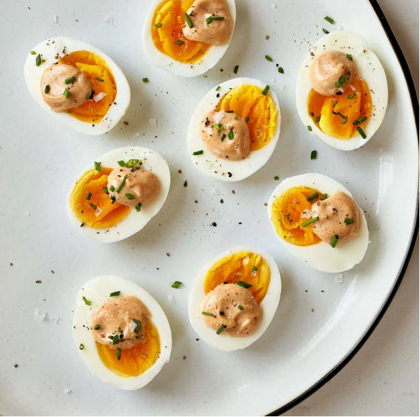 Hard Boiled Eggs with Dijon Mayo - by The Editors