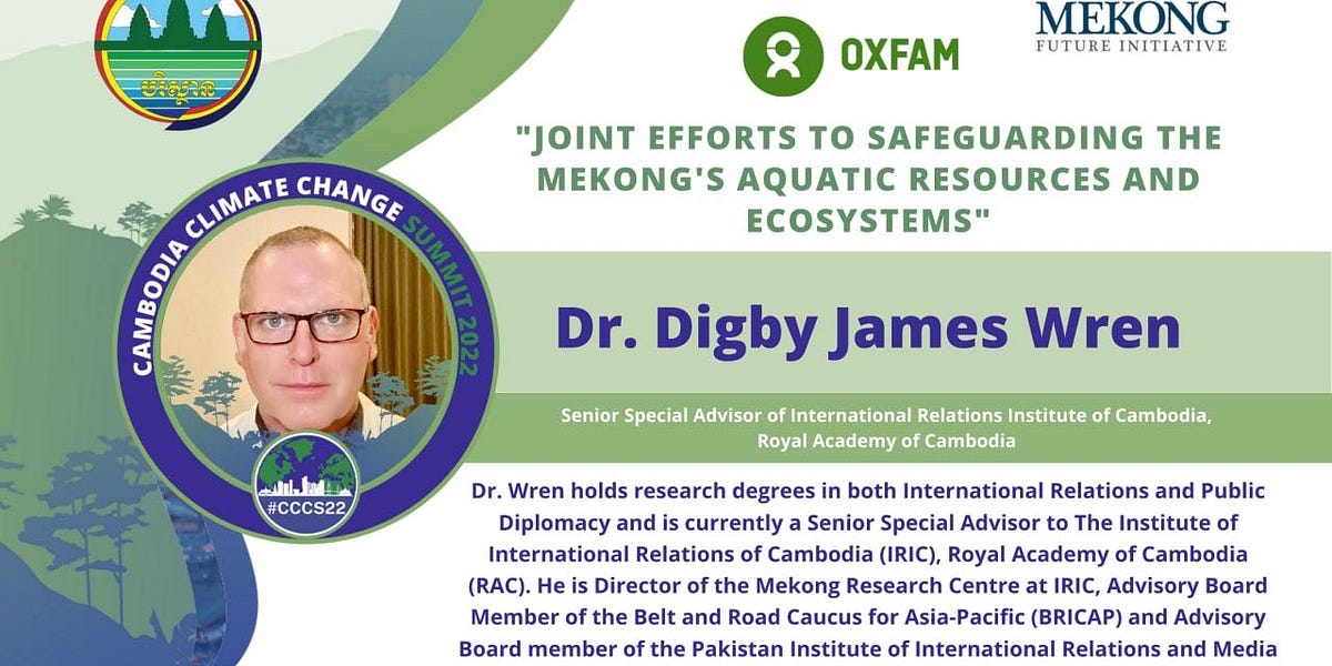 Cambodia Climate Change Summit - by Dr. Digby James Wren