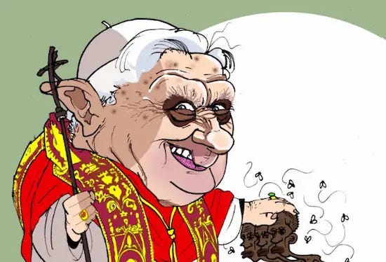Morre Bento 16, um símbolo do que há de mais retrógado na Igreja