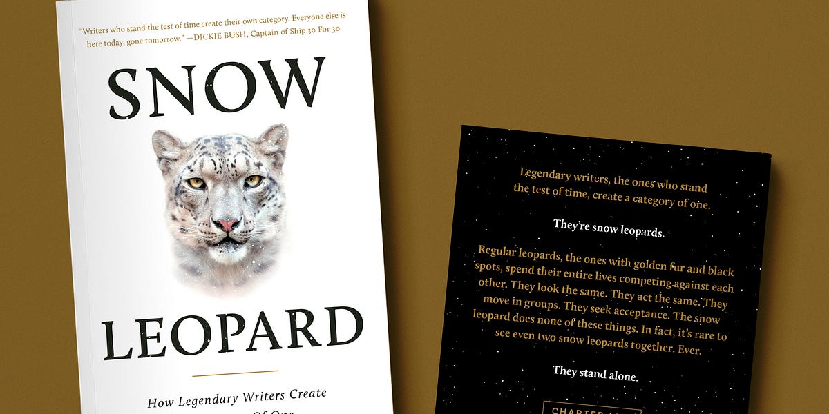 Snow Leopard: How Legendary Writers Create A Category Of One