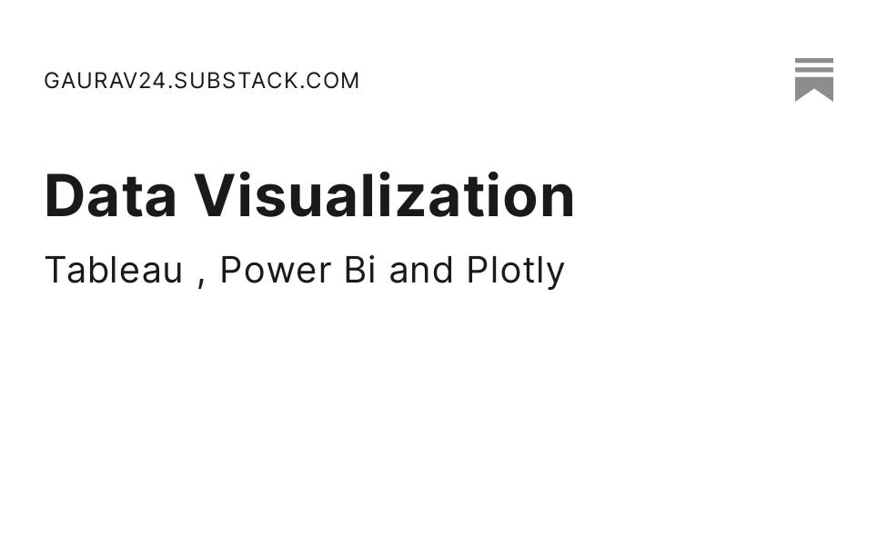 Data Visualization By Gaurav Boob Gauravs Newsletter