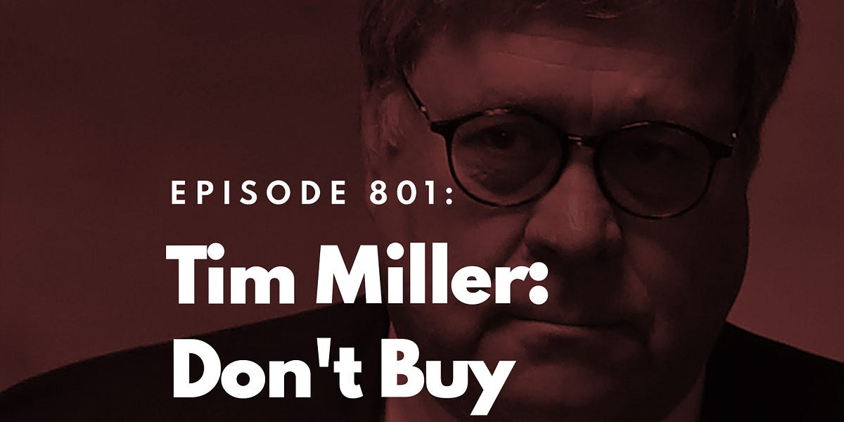 Tim Miller: Don't Buy Bill Barr's Book - by Chris Herbert