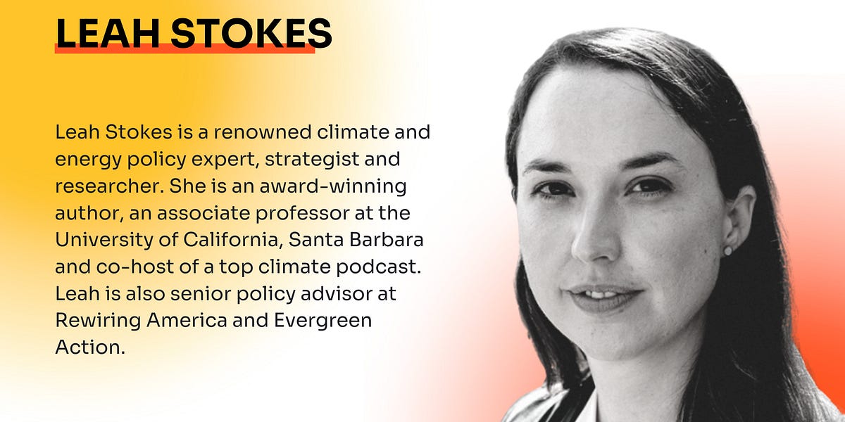 Structural changes, politics and policy with Leah Stokes