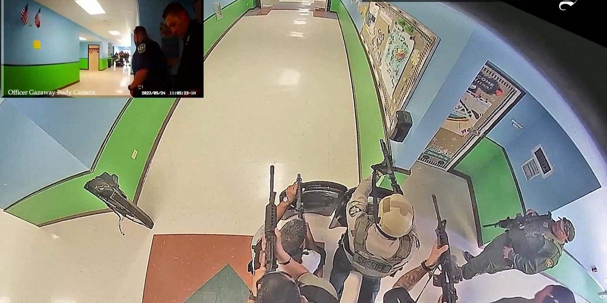 77 minutes of "good guys with guns" aiming down an empty hallway
