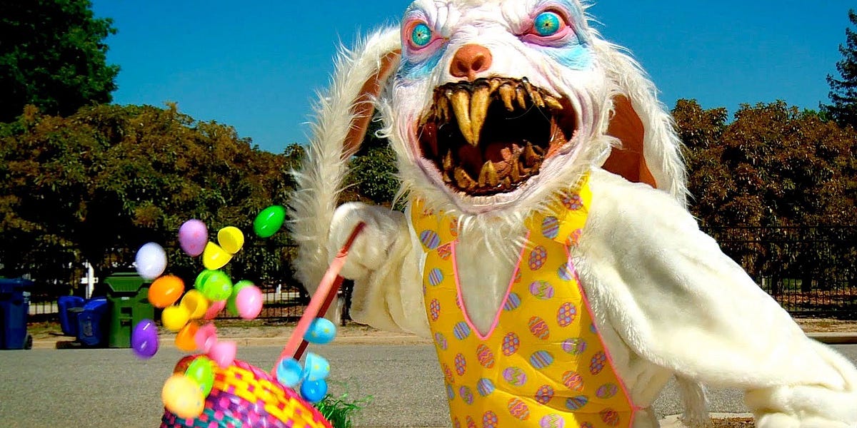 The insanely terrifying Easter Bunny - by Claire Zulkey