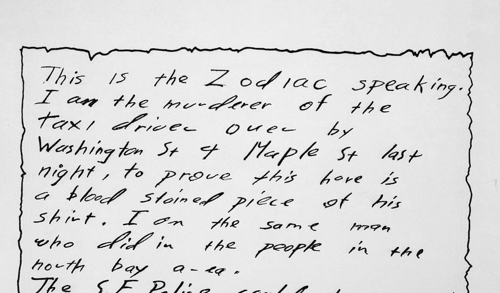 This Is the Zodiac Speaking