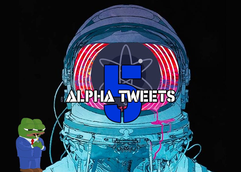 5 Alpha Tweets - The Ultimate Guide to Tokenomics, Huge Cosmos Upgrade ...