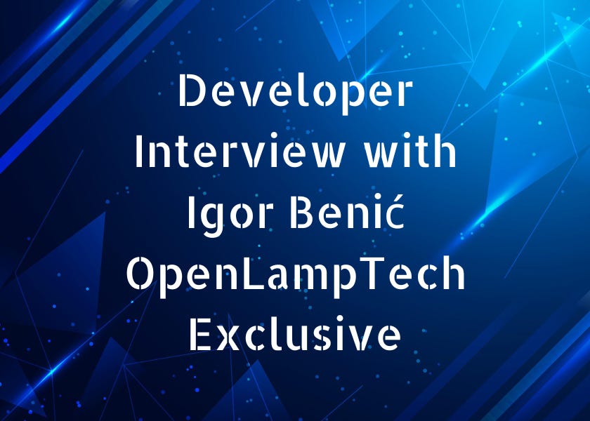 OpenLampTech - Developer Interview with Igor Benić