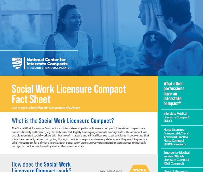 🤝What is the Social Work Compact? - by Manny