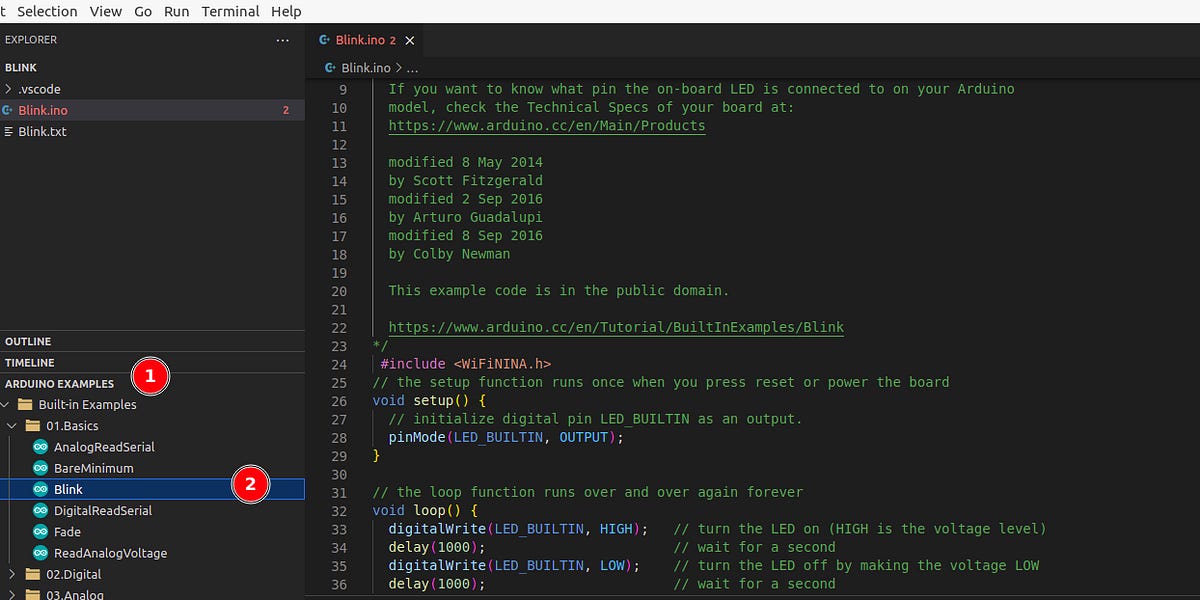 Using your favorite Visual Studio Code(Vr 1.73.0) to deploy code to Arduino Nano RP2040 Connect ...