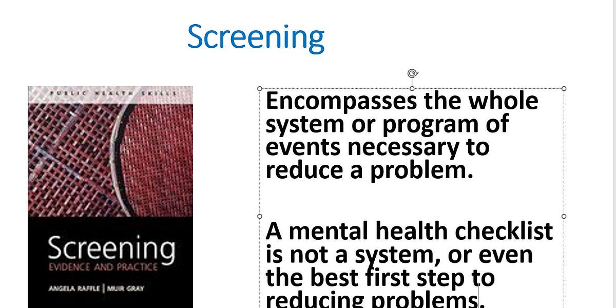 Routine Screening for Anxiety in Medical Care Won’t Improve America’s ...