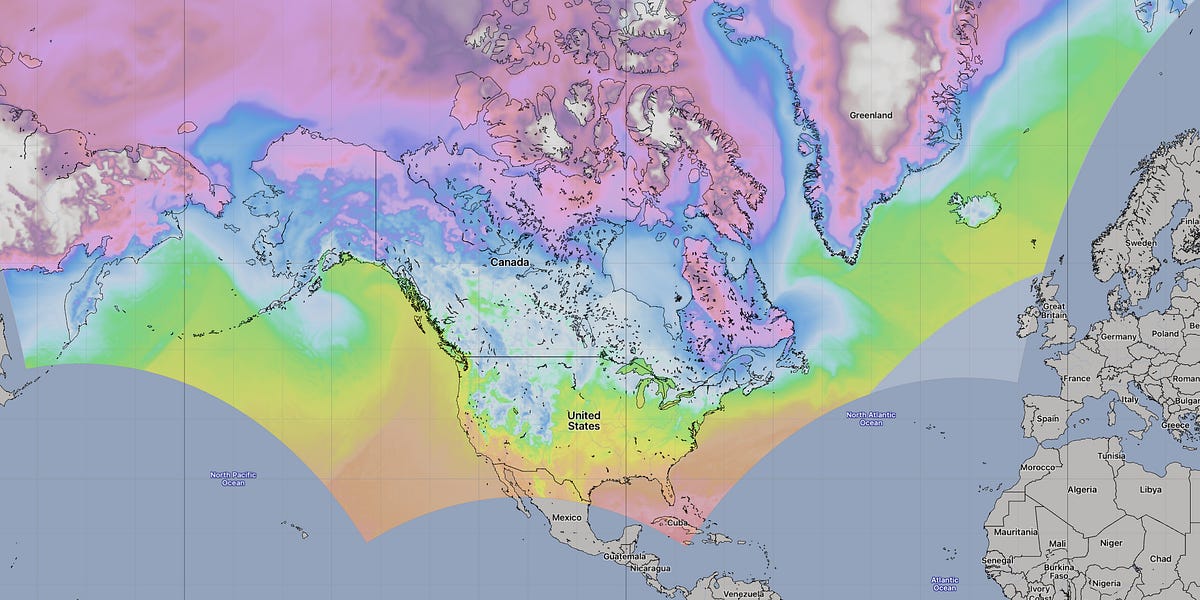 New weather models: Canadian GEM and MET Norway Nordic