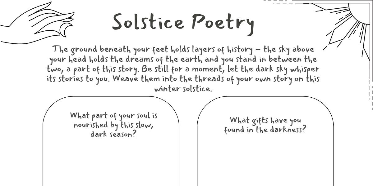 Winter Solstice Printable - by Raine Sillito