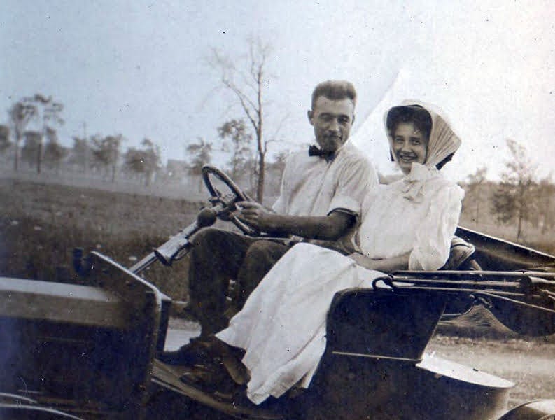 Having Fun in a Ford - by George Eberhart