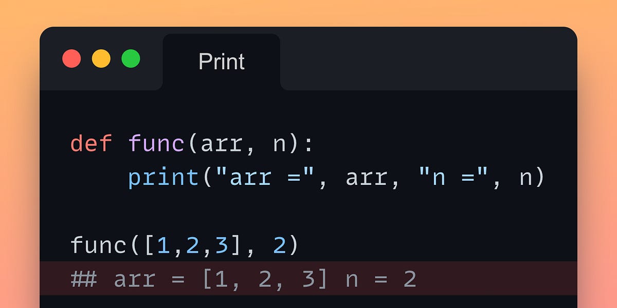 Don't use print() to debug your code. - by Avi Chawla