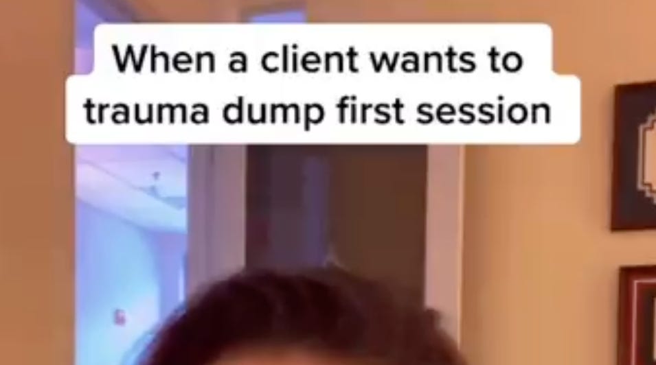 Sorry for trauma dumping - by kate lindsay - Embedded