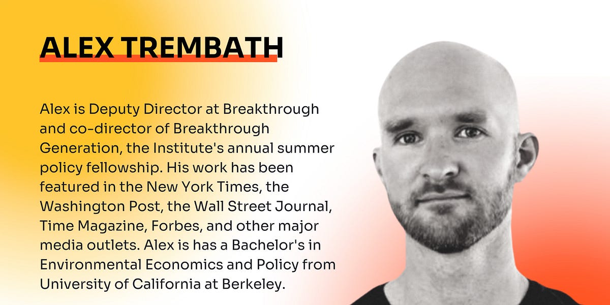 Eco-modernist approach to climate with Alex Trembath from Breakthrough ...