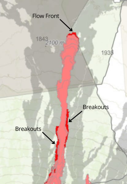 Mauna Loa Eruption Maps - by Doug Greenfield