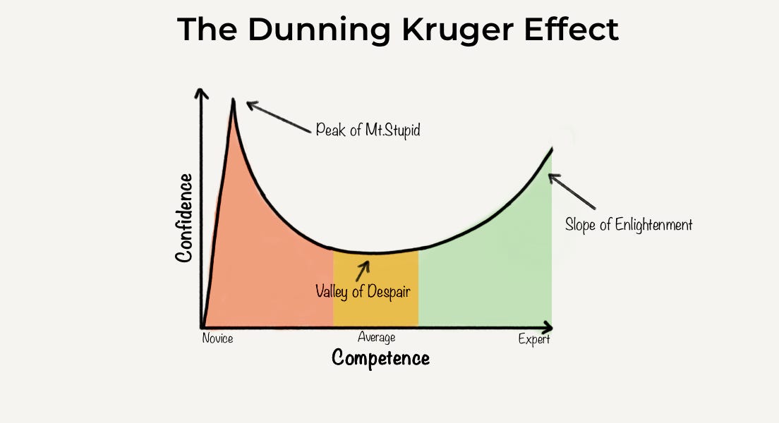 The Dunning Kruger Effect, The Taste Skill Gap, and Knowledge Organization