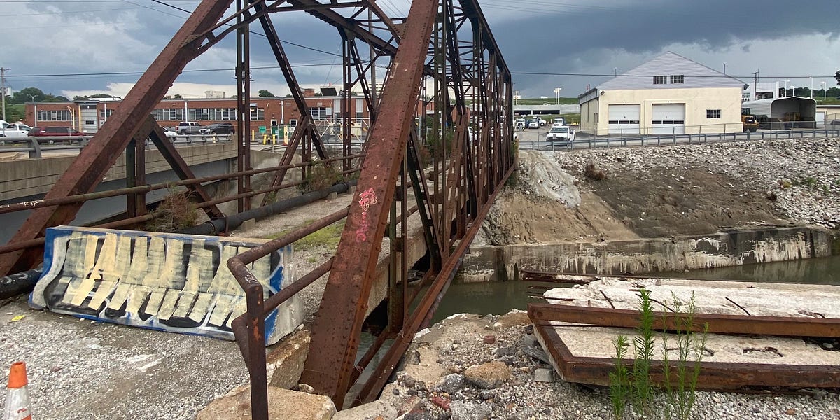 Who knows where a rusty bridge might take you