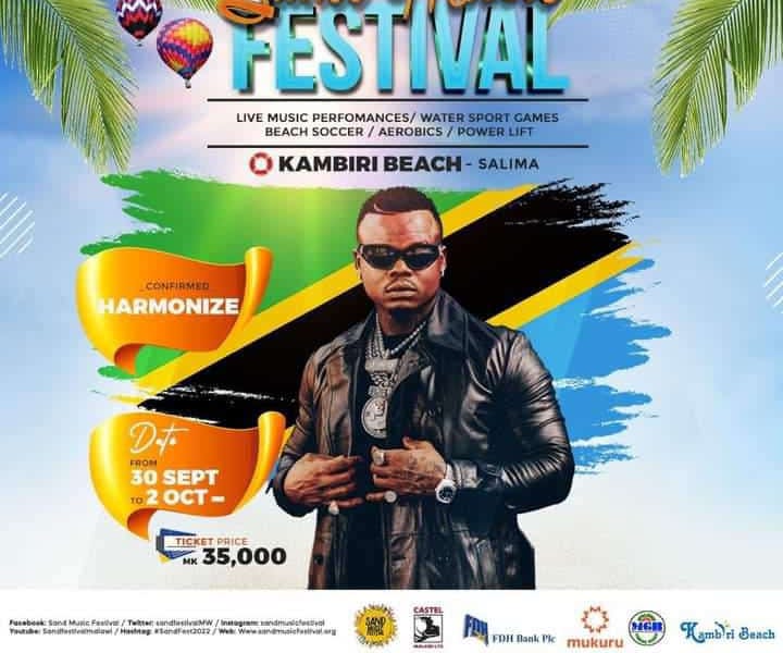 Tanzanian music icon Harmonize to perform live at Sand Music Festival