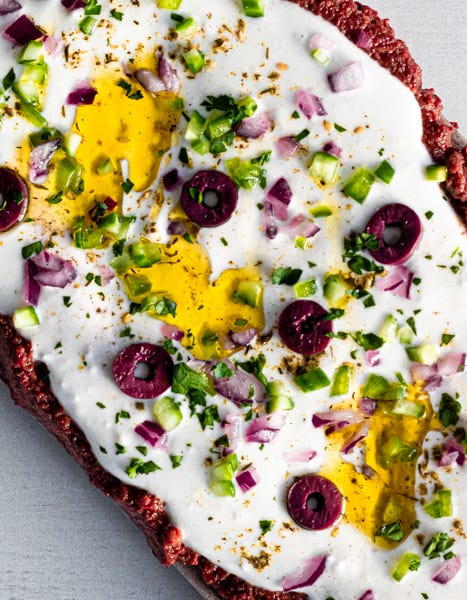 A Mediterranean-Style Beet & Feta Dip