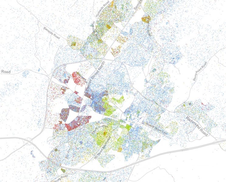 Future Land Use Map, meet the Racial Dot Map...it needs your help.