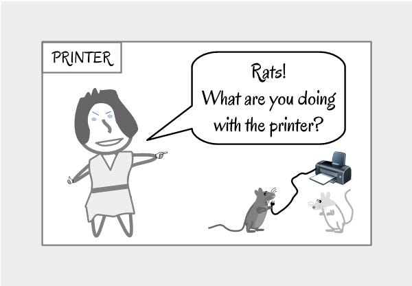 Printer - Rat Says