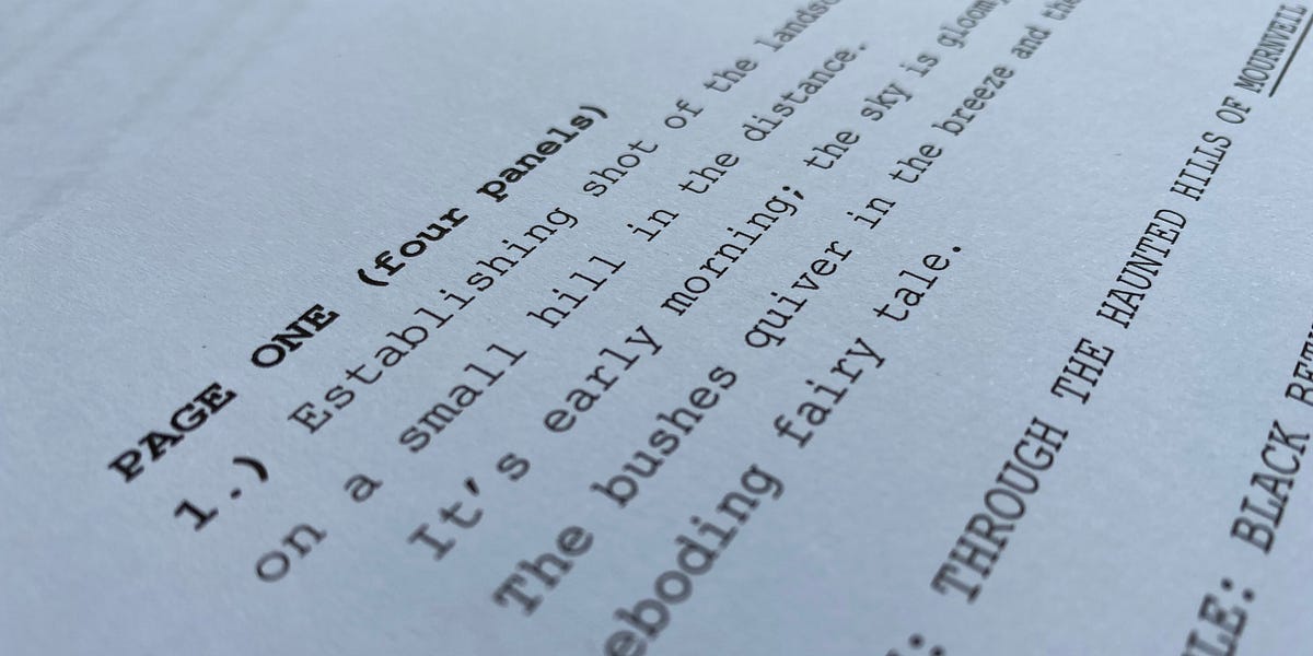 How I Format a Comic-Book Script - by Alec Worley