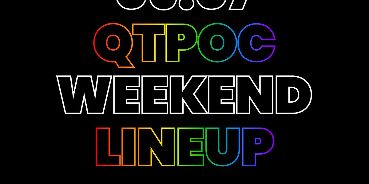 Sept 7th | Your weekend lineup - by KYE - BlaQue