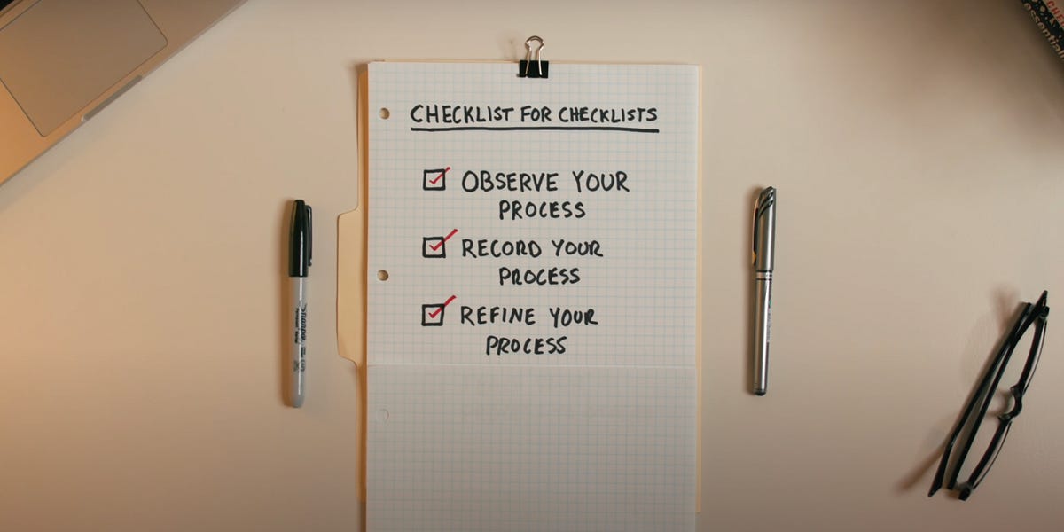 A Checklist for Making Checklists - by Dan Sanchez
