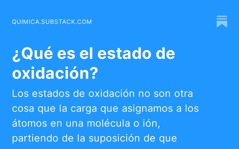¿Qué es el estado de oxidación? - by Rafael B