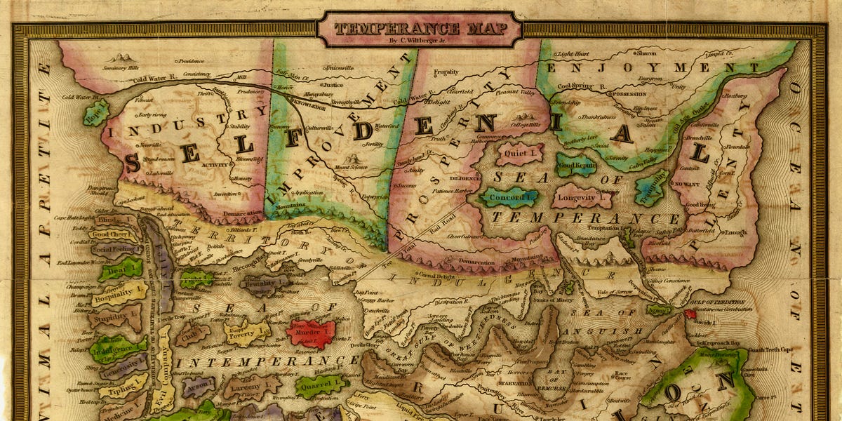 Temperance Map - by Peter Pappas - The Forgotten Files