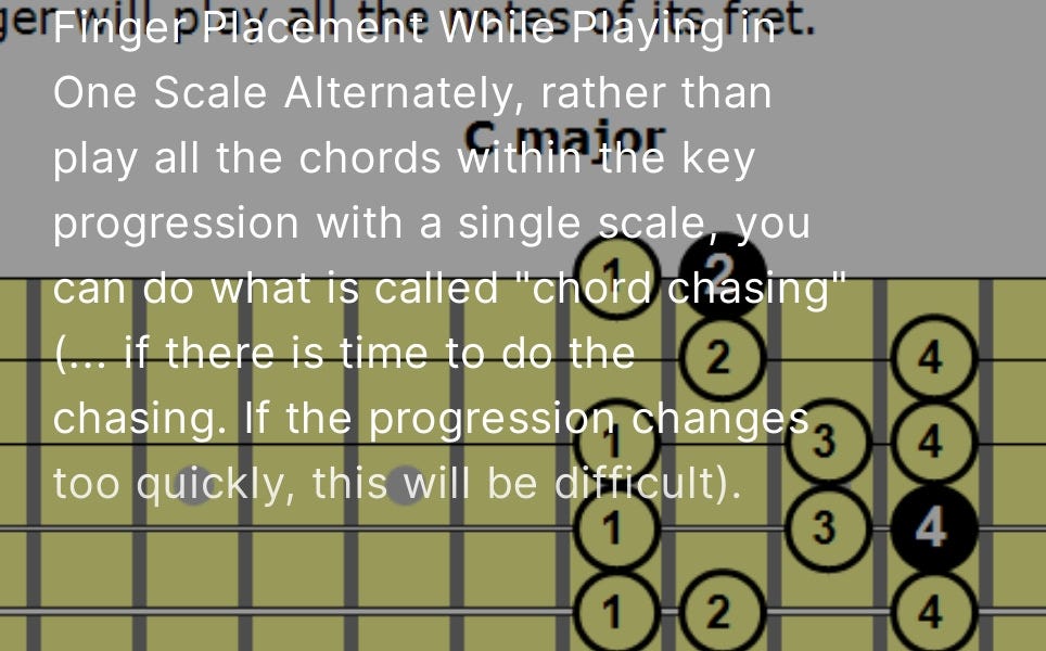 Scale Finger Placement - by C. L. Nichols